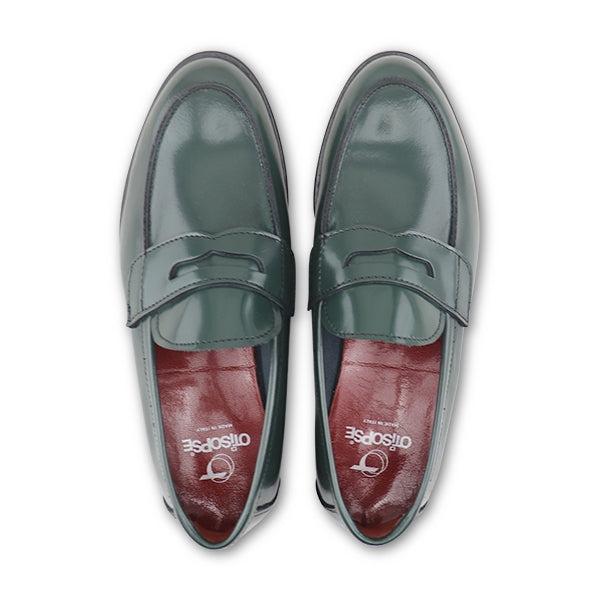 Bendina verde in pelle abrasivata – Otisopse