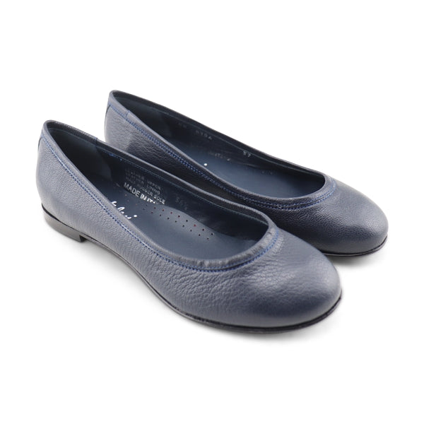 Ballerine da donna in pelle martellata blu – Otisopse